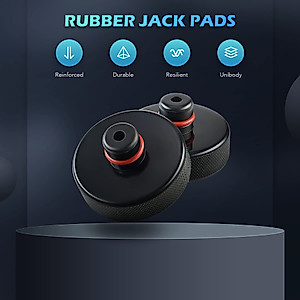 Orion Motor Tech Jack Pad Compatible with Tesla Model 3 S X and Y, 4 Rubber Jack Pucks for Lifting 2016 2017 2018 2019 2020 2021 2022 2023 Tesla, Car Lift Floor Jack Adapter Set with Storage Box