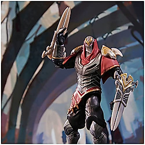 League of Legends, 6-Inch Zed Collectible Figure w/Premium Details and 2 Accessories, The Champion Collection, Collector Grade, Ages 12 and Up