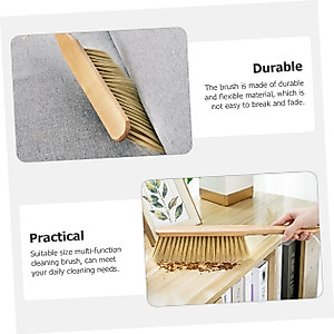 SEWOART Wooden Bed Brush Bristle Drafting Brush Carpet Brush Dusting Brush for Cleaning Bench Brush for Cleaning Broom Patio Cushion Cleaner Woodshop Brush Woodworking Cleaning Brush Door