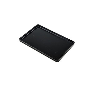Acrylic Collection Serving Trays& Platter for Kitchen,Beverage,Drink,Food or Bathroom,YAT-08410,Black (L30xW20x2cm)