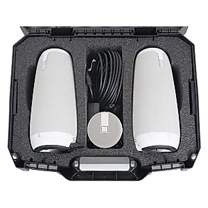 Case Club Double Meeting Owl Carry Case - Travel & Storage Case Fits x2 Meeting Owl Standard, Pro, 2 or 3 - Pre-Cut Foam is Ready to Go Out of the Box - Holds Expansion Mic, Cords & Accessories