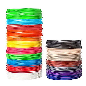 3D Pen Filament Refills(20 Colors,10 Feet Each) Total 200 Feet,PLA Filament 1.75mm,PLA 3D Printing Pen Filament 3D Pen For Kids,No Stuck, Non-toxic and Odorless,Not Fit for 3Doodler Pen