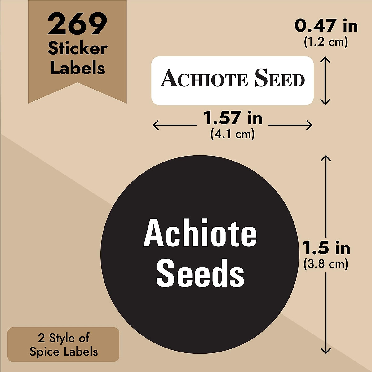 Set of 12 Magnetic Spice Jars for Refrigerator, Seasoning Containers with Shaker Lids, 269 Preprinted Sticker Labels for 3oz Herb Tins