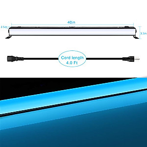 LED Stage Light Bar DMX - 40IN 60W 224LEDs RGB DJ Light Bar Sound Activated Auto Program Strobe 54 Modes DMX Light Bar Pixel Strip for DJ Party Concert Music Live Show Christmas Stage Lighting