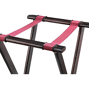 New Star 20021 Mahogany Finish Solid Birchwood Tray Stand, 31-Inch, Brown