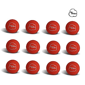 Sky Bounce Color Rubber Handballs for Recreational Handball, Stickball, Racquetball, Catch, Fetch, and Many More Games, 2 1/4-Inch - Red - 12 Pack