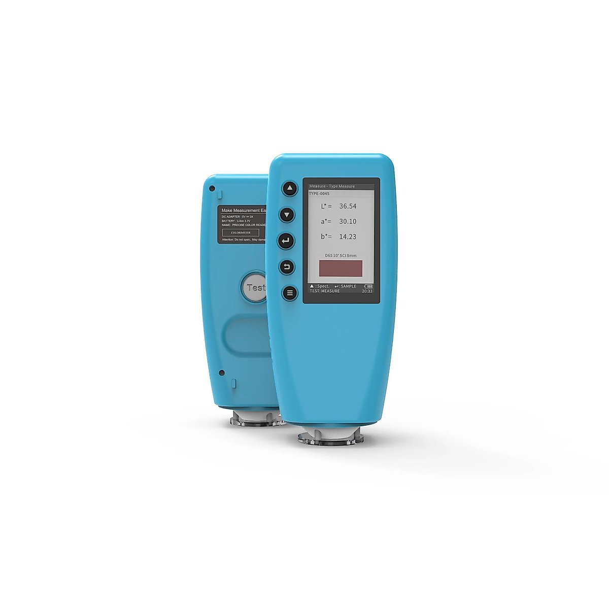 New Portable Simplified Colorimeter WR10QC Digital Color Reader, Apertures 8mm, Color Simulation, ΔE*ab<0.1, CIELAB, Wavelength: 400-700nm