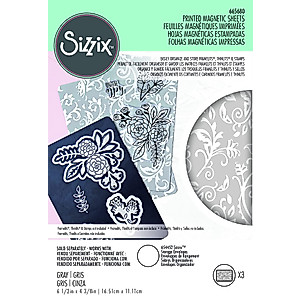Sizzix Storage Printed Mag Sh, 6 1/2" x 4 3/8"-3 Pk, 665680, Multicolour
