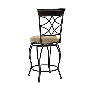Linon Curves Swivel Counter Bar Stool 24"