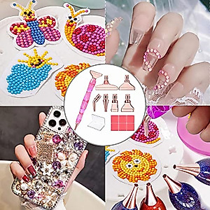 14pcs Diamond Art Pens Diamond Art Accessories and Tools Exquisite Metal Diamond Painting Pen Tips and 6 Glue Clay,Comfort Grip,Faster Drilling Diamond Painting diamond painting accessories Tools