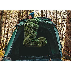 Crua Camping Sleeping Bag - Rating of 23°F (-5°C) for Hiking, Backpacking, Cold & Warm Weather