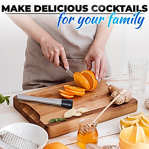 Kitchen Bar Drink Muddler for Cocktails - Stainless Steel Bar Muddler Tool Bartender Accessories Home Kitchen Cocktail Mixers Bar Accessories - Old Fashioned Muddlers for Cocktails Bartender Tools