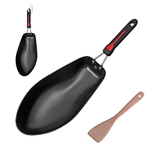 EEASSA Fish Shape Non-Stick Oval Shaped Frying Pan, Aluminum Alloy, 8.7cm Deep, Ideal for Grilling, Frying, and Serving