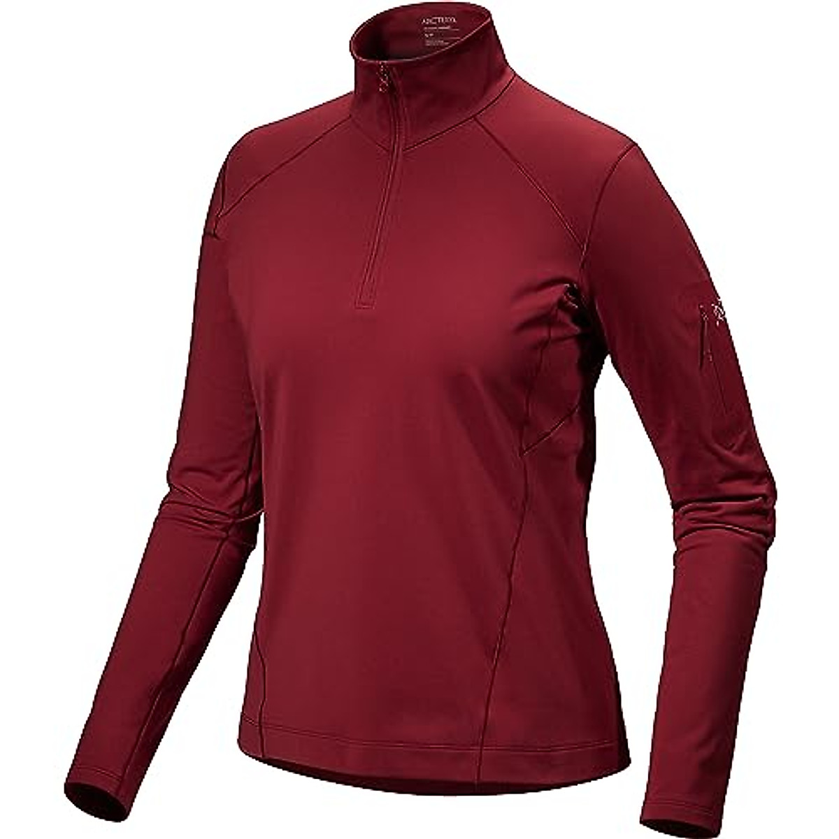 Arc'teryx Rho Zip Neck Women's | Versatile Lightweight Base Layer | Bordeaux, X-Small