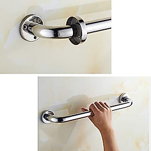 CRODY Bath Wall Attachment Handrails,Grab Bar Rails Bathroom Grab Bar, Wall-Mounted Straight Hair Towel Rack, Sturdy Stainless Steel Shower Safety Handle for Bathtub, Toilet, Bathroom, Kitchen