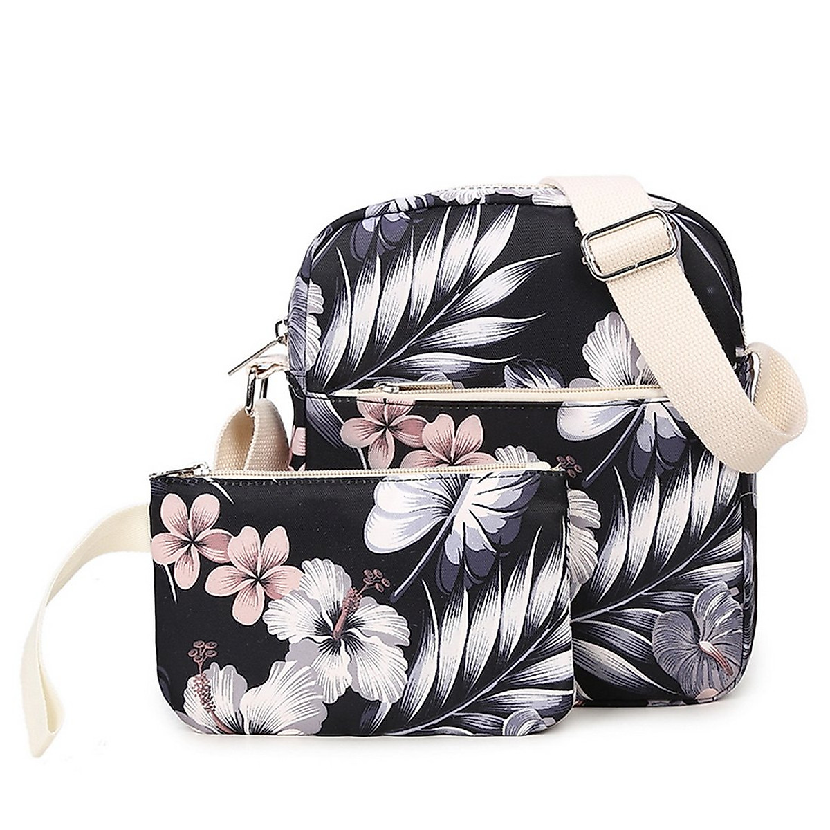 Joymoze School Backpack for Girl Cute Backpack Set 3 Pieces for Women Floral