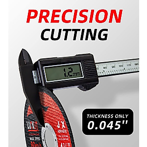 LUCKUT Cut-Off Wheels Cutting Wheel Disc 4-1/2"x3/64''x7/8'' Thin Metal Stainless Steel Cutting Cut Off Disc Blades Grinding Wheel for Angle Grinders 50-Pack