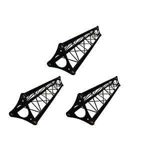 3X 5ft Lighting Triangle Bolted Truss 15' Span 10"x10" Diameter Stand Universal DJ Metal 5'