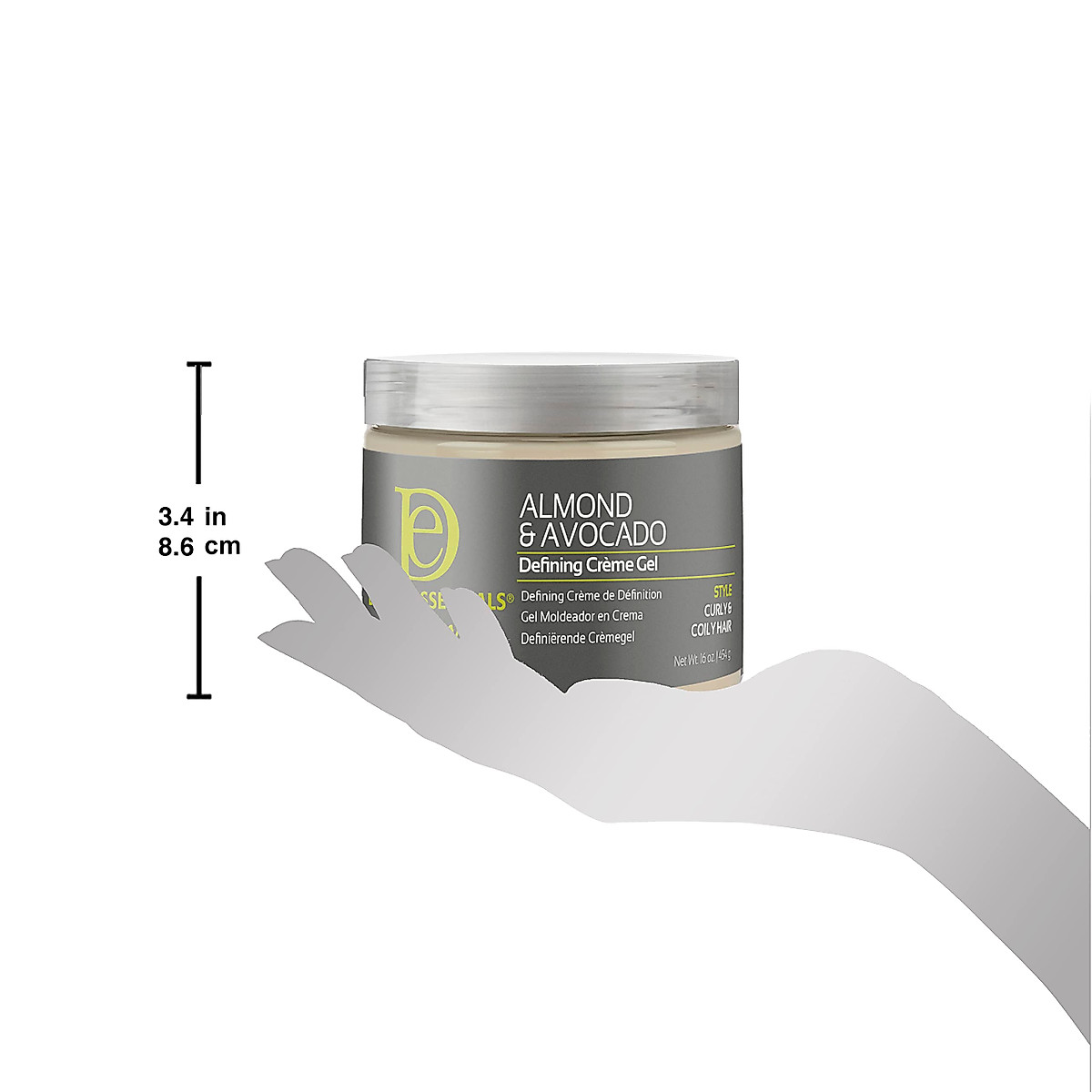 Design Essentials Natural Almond & Avocado Curl Defining Creme Gel For All Curl Types - 16 Oz