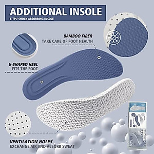 Ortho+rest Men's Orthopedic Shoes Arch Support Sneakers Plantar Fasciitis Walking Shoes (10.5,Black)