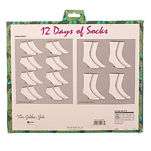 Bioworld The Golden Girls TV Show 12 Days Of Socks Advent Calendar Set (shoe size 8-12)
