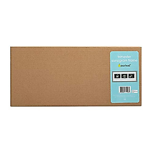 Pearhead Triple Sonogram Picture Frame, Pregnancy Keepsake Photo Frame, Gender-Neutral Baby Nursery Décor, Baby Accessory for New and Expecting Parents, Gray