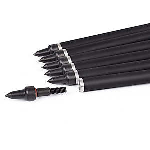 TY Archery Carbon Crossbow Bolts 16/18/20/22 inch Hunting Archery Arrows with 4" Vanes Moon Nocks and Removable Tips (Pack of 12)