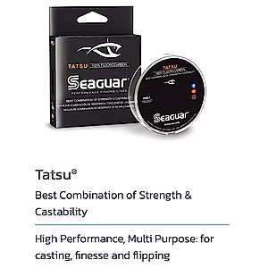 Seaguar Tatsu 100% Fluorocarbon Fishing Line DSF, 22lbs, 1000yds Break Strength/Length - 22TS1000