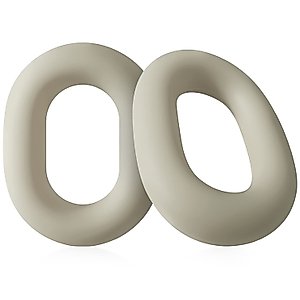 Geiomoo Silicone Earpads for Sony WH-1000XM5 Headphones, Replacement Ear Cushions Cover (Beige)