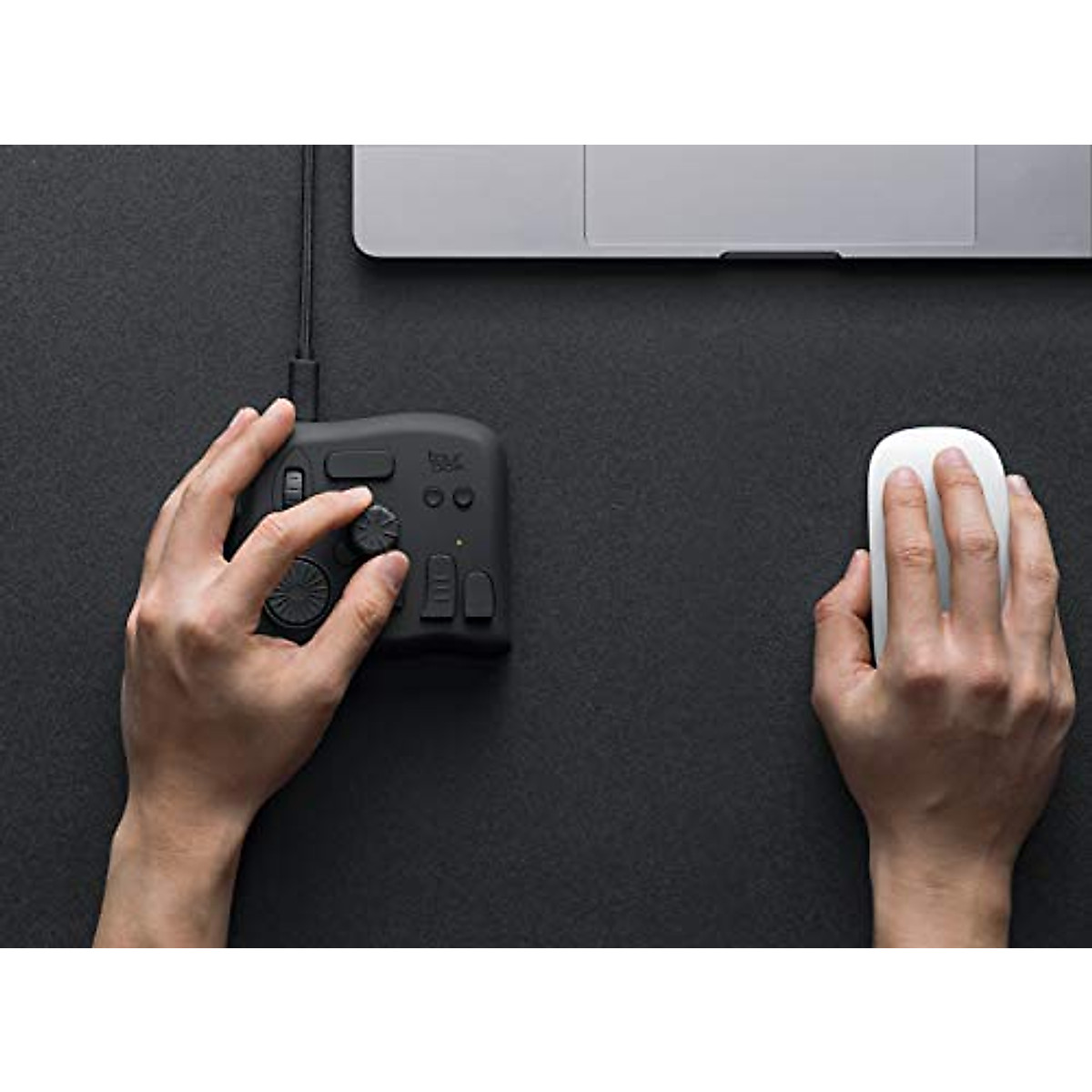 Upgraded Tourbox NEO Photo and Video Editing Console, Advanced controller with customized creative inputs to simplify and optimize the Adobe Photoshop, Adobe Lightroom, SAI, Premiere, and more (Black)