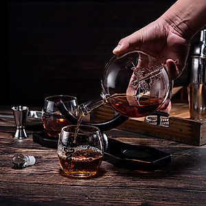 Doctors Dr. & Healthcare Worker Gifts Men & Women - Wine & Whiskey Decanter caduceus Symbol - Father's Day Doctor - 750 mL Gift Idea for Nurses, EMT, Hygienists, Physician, Dentists Gifts for Dad