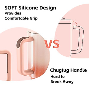 40 oz Tumbler with Handle and Straw Lid, Reusable Leak-Proof Insulated Tumblers, Stainless Steel Coffee Tumbler Cups, Travel Mug for Home Office, Keep Cold 24Hrs, Cup Holder Friendly(Sunset Glow)