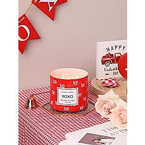 Champagne Scented Candle Wedding Day Engagement Party Gifts for Couples 3 Wick Large Jar, 14 oz