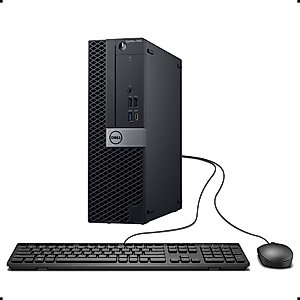 Dell OptiPlex 7060 SFF High Performance Desktop Computer, Intel Six Core i5-8500 up to 4.1GHz, 16G DDR4, 256G SSD, WiFi, BT, 4K Support, DP, Windows 10 Pro 64 Bit English/Spanish/French(Renewed)