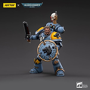 JoyToy Warhammer 40K 1/18 Space Wolves Thunderwolf Cavalry Frode Action Figure Warrior Joy toy Models