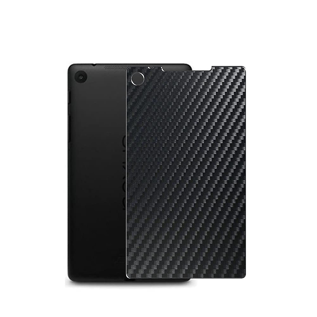 [2 Pack] Synvy Back Protector Film, Compatible with Google Nexus 7 ME370T X7 7" Nexus7 Black Carbon TPU Guard Skin Sticker [ Not Front Tempered Glass Screen Protectors ]