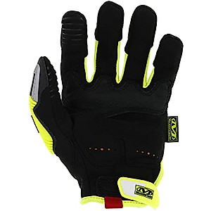 Mechanix Wear Size 8 M-Pact E5 Armortex And TrekDry And D3O Hi-Viz Cut Resistant Gloves, Fluorescent Yellow & Black, Small (SMP-C91-008)
