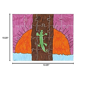 Hygloss Products - Blank Puzzle for Decorating, Art Activity, Use This Jigsaw As Party Favors, DIY Invites and More - White, Sturdy - 10.25 x 13.25 Inches, 20 Pieces, 12 Puzzles