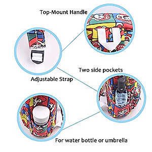 FINEX Super Mario Brother Bros Canvas Casual Daypack with 15 in Laptop Storage Compartment