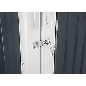 Outdoor Storage Shed 20x10 FT, Metal Garden Shed for Car,Truck,Bike, Garbage Can, Tool, Lawnmower, Outdoor Storage Galvanized Steel with Lockable Door for Backyard, Patio, Lawn