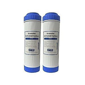 IPW Industries Inc. Granular Activated Carbon Water Filter Cartridges Compatible with Hydro Life 52412, C-2063 Models – Removes Bad Taste & Odor – Whole House Replacement Filter Cartridge - Pack of 2