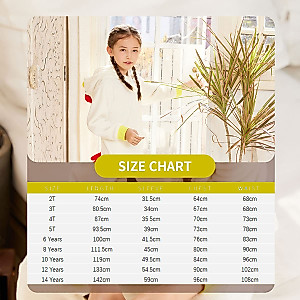 COSUSKET Chicken Oneise Pajamas Child Halloween Costume Age 2-14