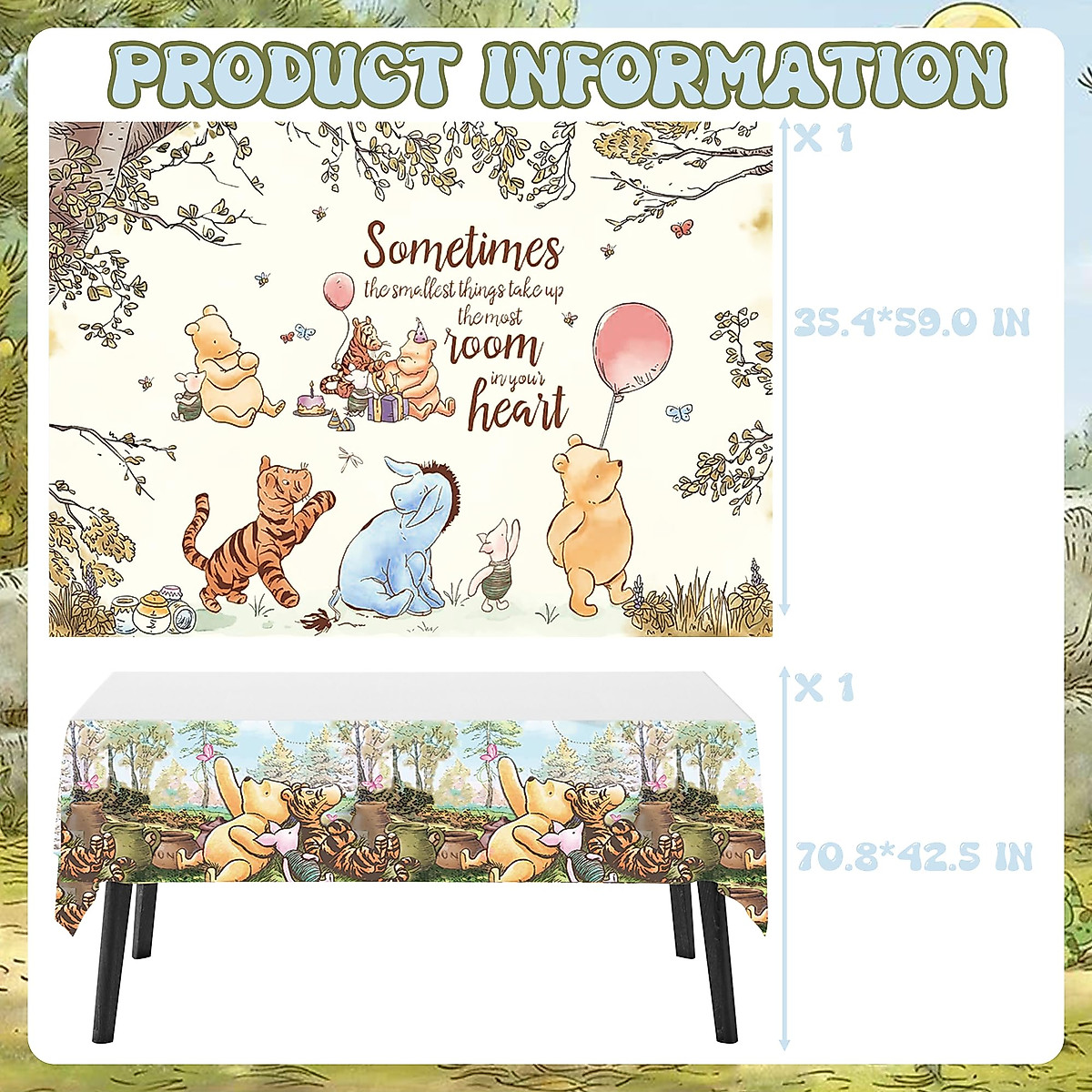 Classic Winnie Baby Shower Decorations, Winnie Party Balloons Garland Arch Kit, Winnie Party Decorations, Winnie Party Supplies, Winnie Party Favors