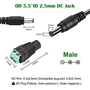 12V 4A Power Supply Adapter - LeTaoXing AC 100-240V 50/60Hz to DC 12V/4A 48W Charger 5.5mm x 2.5mm 12V4A for LED Strip Light LED Driver CCTV Security System