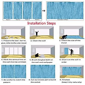 Planet Stars Wallpaper 3D Mural, Mountains Night Wall Mural Posters, Durable Waterproof Environmentally Friendly Decortion for Bedroom, Bathroom, Study Room, Living Room-59X39.4 Inches (WxH)