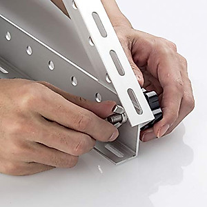 Air Jade 22 in Adjustable Solar Panel Tilt Mount Brackets, Solar Panel Mounting Bracket with Foldable Tilt Legs for RV, Boat, Roof, and Off-Grid