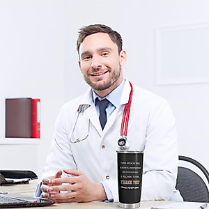 Qatdey Doctor Gifts Tumbler 20oz, Doctor Appreciation/Graduation Gifts for Men/Women, Retirement/Doctors Day Gift for Dr./MD Cup 1PC