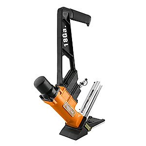 Freeman P2PFK14 Professional Pneumatic Flooring Nailer Kit with Fasteners (2-Piece) L-Cleat Flooring Nailer, 4-in-1 Mini Flooring Nailer and Stapler, and Rubber No-Mar Mallet