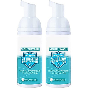 2 Bottle Mouthwash, Calculus Removal, Healing Mouth Ulcers, Eliminating Bad Breath, Prevents and Treats Cavities,Natural Tooth Whitening Foam,Tooth Regeneration