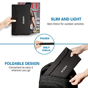 ECEEN Portable Solar Charger, 20W Solar Panel Charger for Cell Phone with Dual USB Output Waterproof Foldable Camping Solar Pnaels Survival Emergnecy Kit for Tablet GPS iPhone Camera & USB Devices